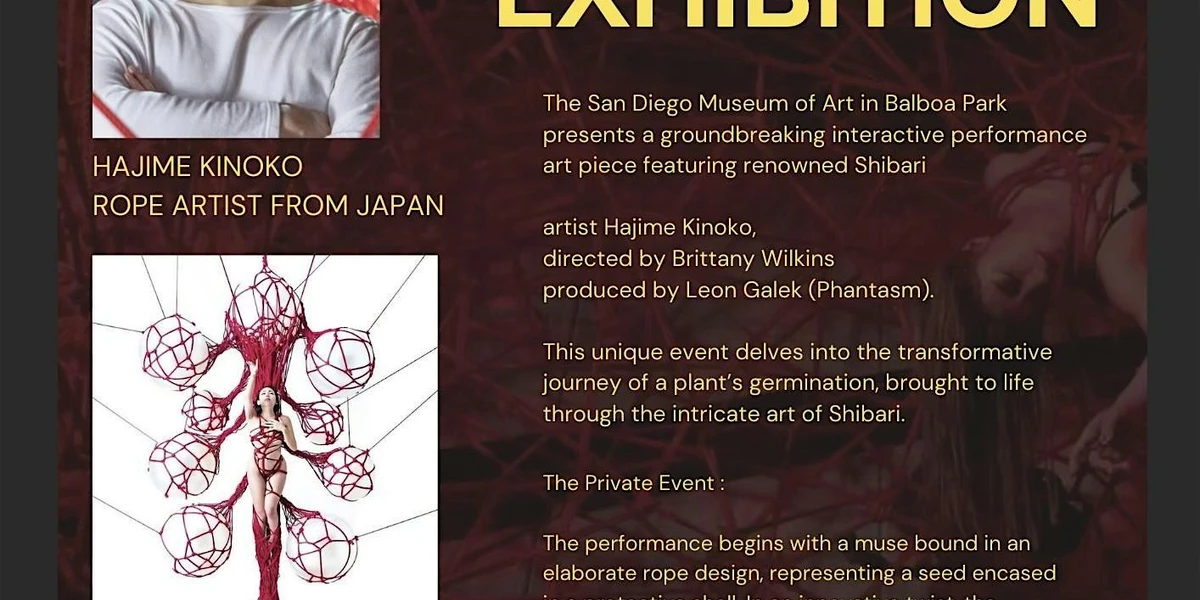 Shibari Exhibition with Hajime Kinoko at The San Diego Museum of Art by ...